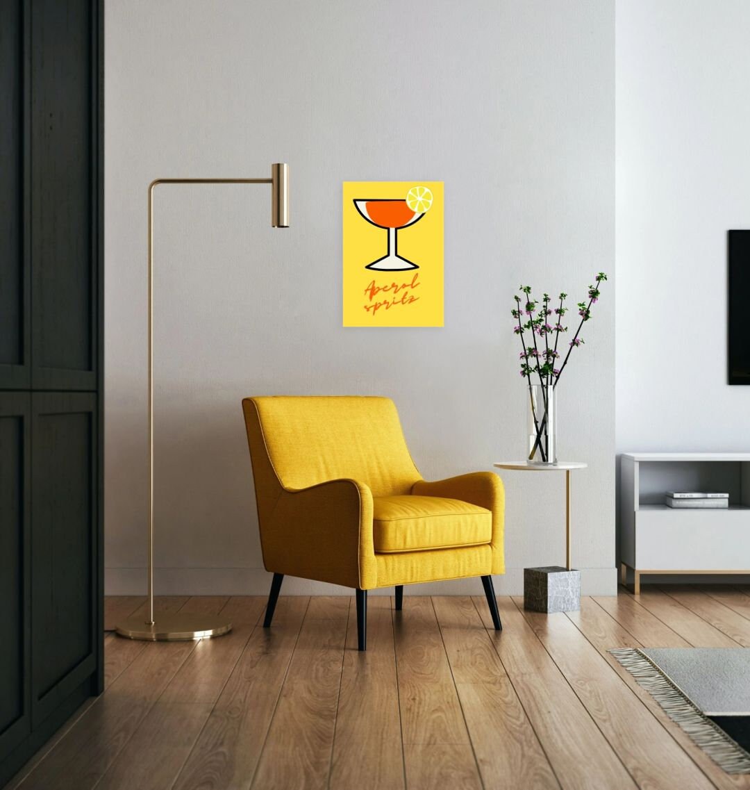 A4 Aperol Spritz Wall Art - Etsy