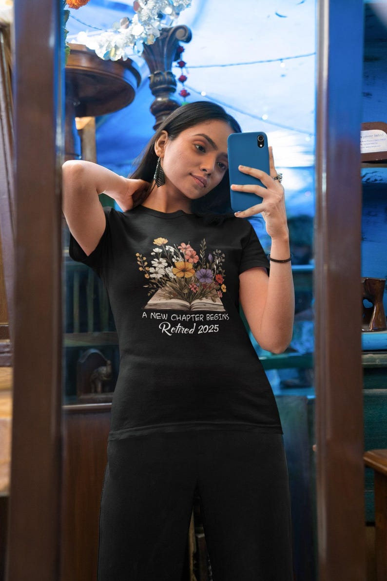 A New Chapter Begins Retired 2025 Shirt, Retirement Gift, Books ...