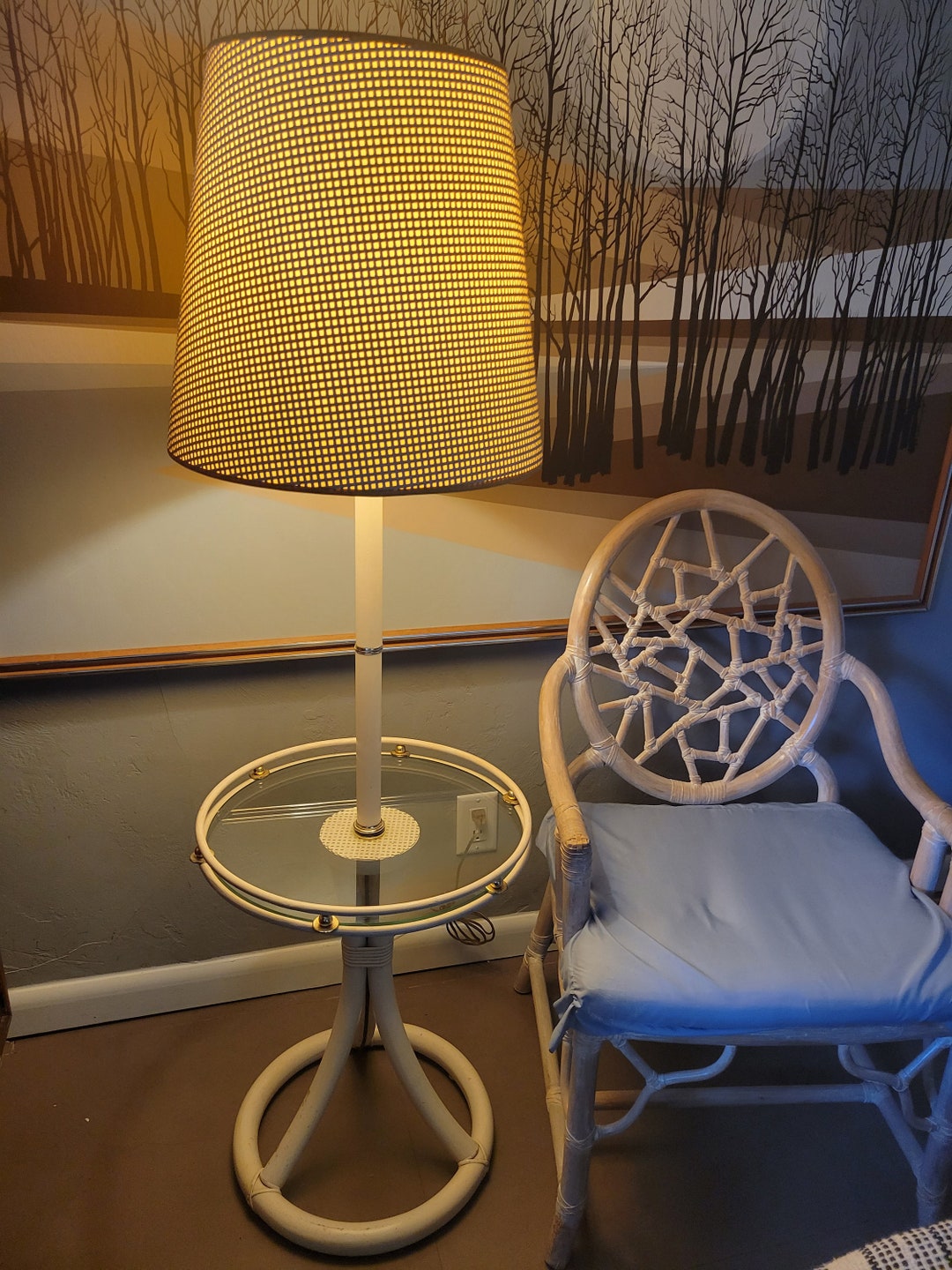 VH Woolums Vintage Bamboo Floor Lamp - Etsy