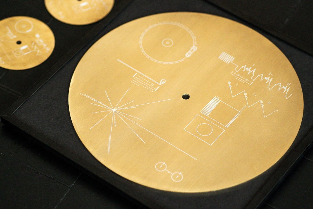 NASA Voyager Golden Record Cover Solid Brass Replica - Etsy