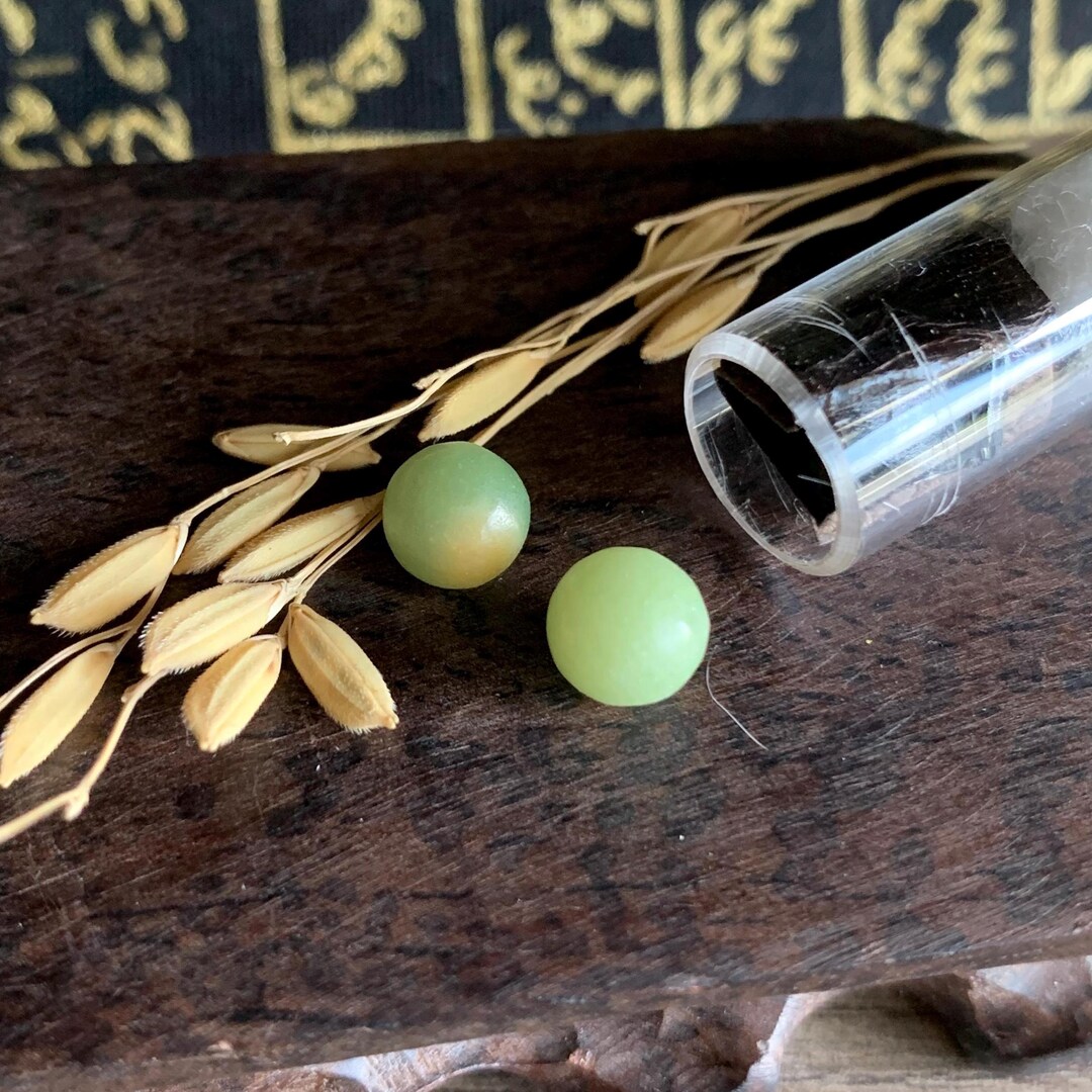 Rare Powerful Snake Pearl Green Round Nagamani Cobra Stone Amlet ...