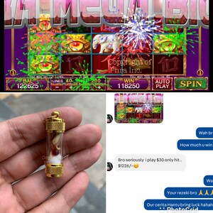 Lottery Gambling Luck Centipede Pearl Magical Mustika Stone Pendant ...