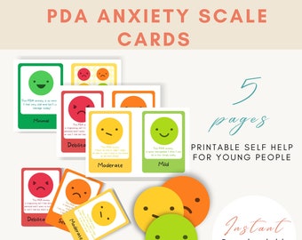 Anxiety Coping Skill Flashcard Therapy Worksheet Anxiety - Etsy Canada