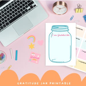 My Gratitude Jar Digital Printable Kit, Kindness Jar, Gratitude Jar ...