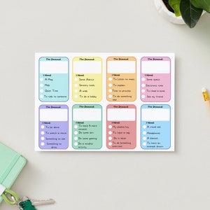 Autism/ PDA / Anxiety Demand Cards Emotional Regulation - Etsy Australia