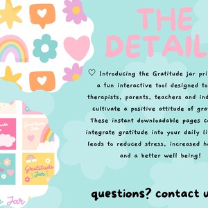 My Gratitude Jar Digital Printable Kit, Kindness Jar, Gratitude Jar ...