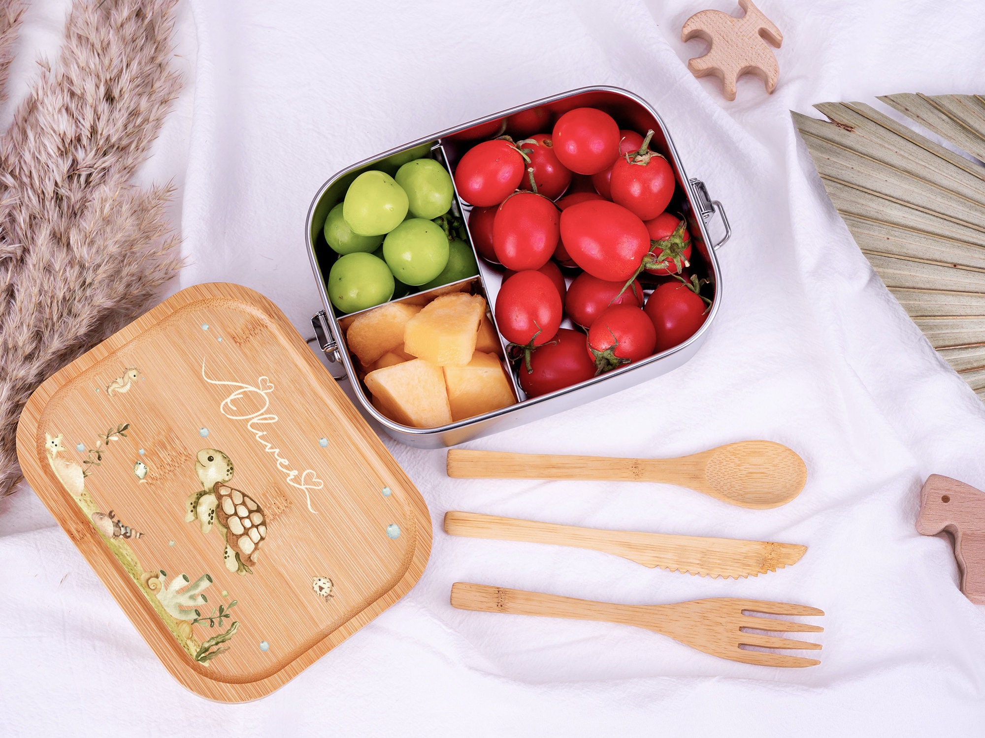 School Lunch Box In Steel