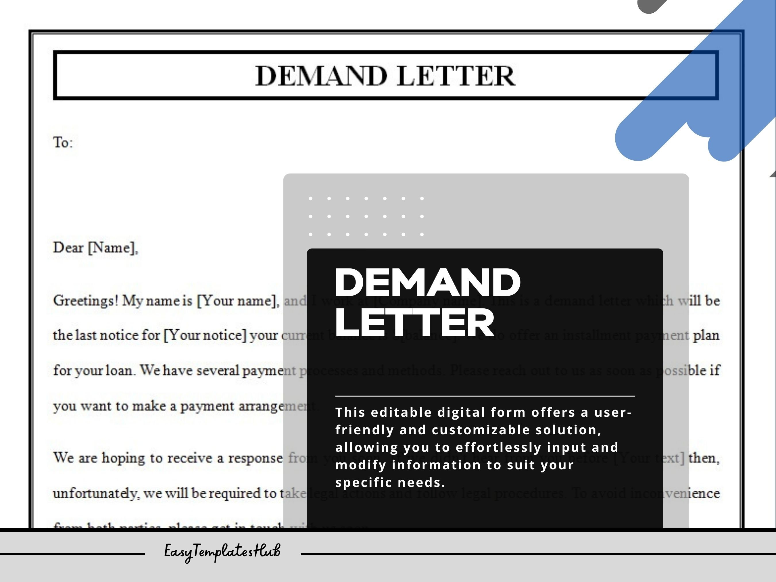 Professional Demand Letter, Demand Letter Template, Demand Letter ...