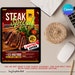 Steak Menu Flyer, Steak Special Menu, Editable Food Flyer, Restaurant ...