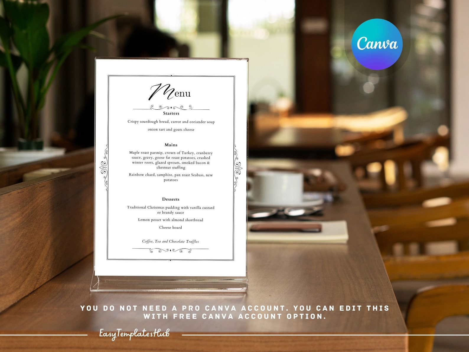 Modern Bar Menu Template Editable Menu Template Bar Menu - Etsy