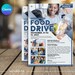 Food Drive Template Fall Food Drive Flyer, Fall Food Bank Charity Event ...
