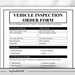 Professional Vehicle Inspection Form, Visual Inspection Form, Printable ...