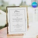 Modern Bar Menu Template Editable Menu Template Bar Menu - Etsy