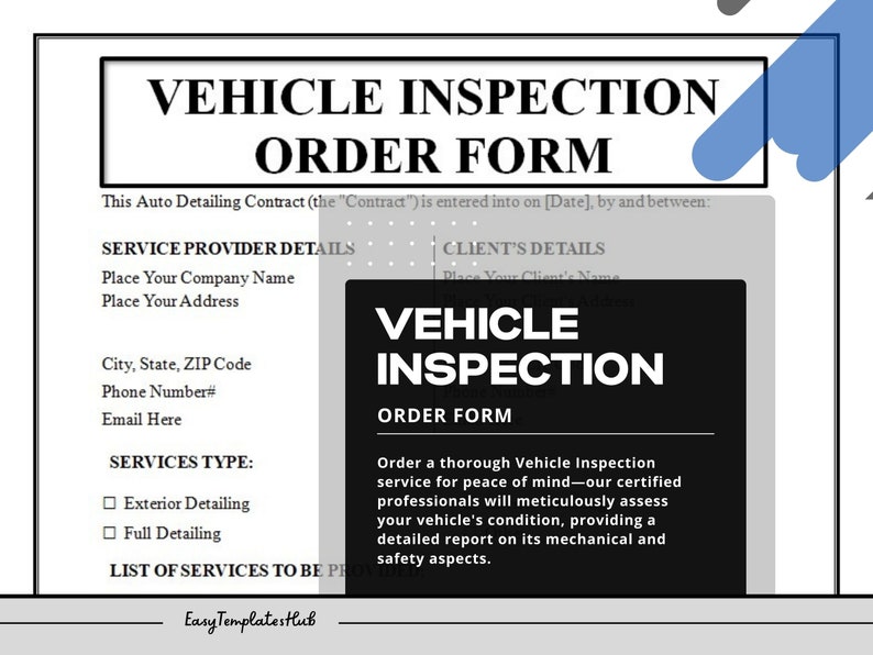 Auto Detailing Contract, Car Detailing Contract, Vehicle Detailing ...