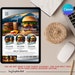 Food Flyer Template, Burger Flyer Template, DIY Canva Burger Flyer ...