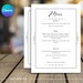 Modern Bar Menu Template Editable Menu Template Bar Menu - Etsy