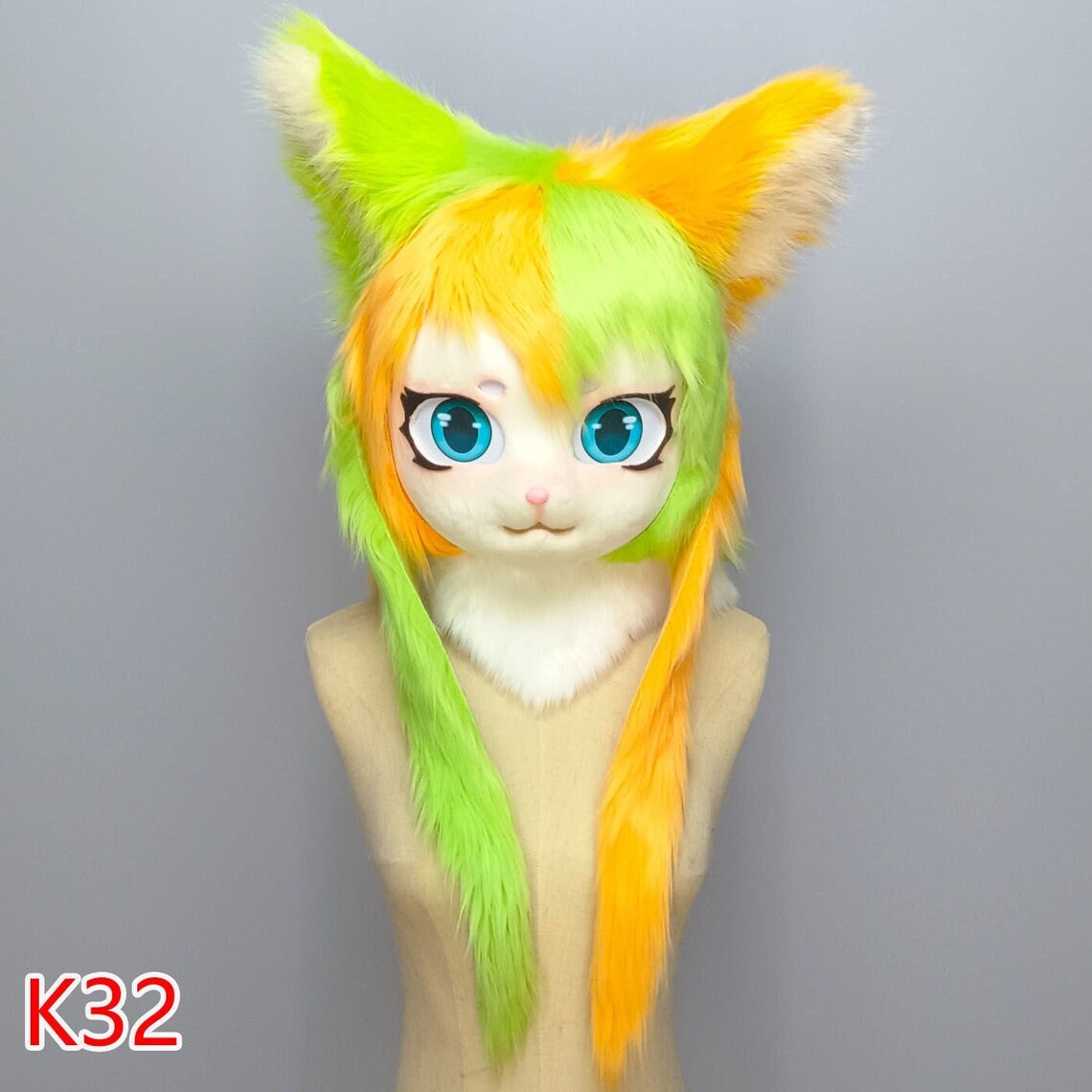 Kig Furrysuit Cosplay Mask Head Kemono Mask Head Fursona - Etsy
