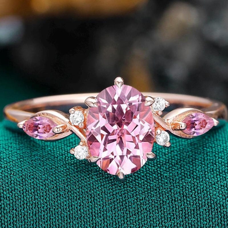 Sapphire Ring 2 Stones - Etsy UK