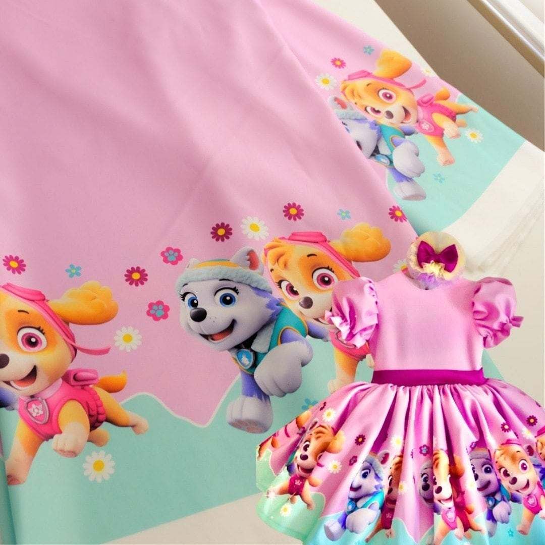 Paw Animation Satin-Stoff Patrol Cartoon-Tuch-Massenbestand - Etsy.de