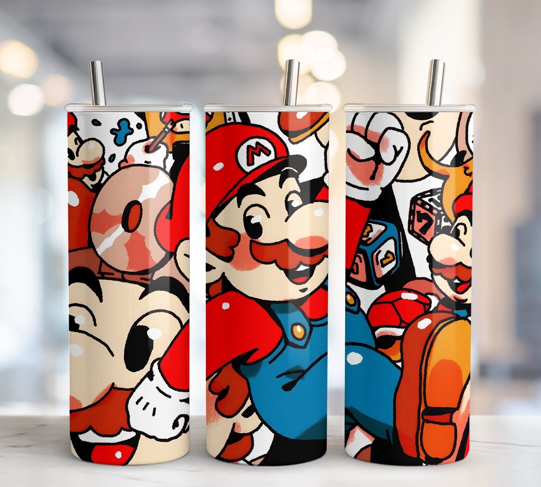 Mario Png,mario Svg, Super Mario Svg, Tumbler Templates, Sublimation ...