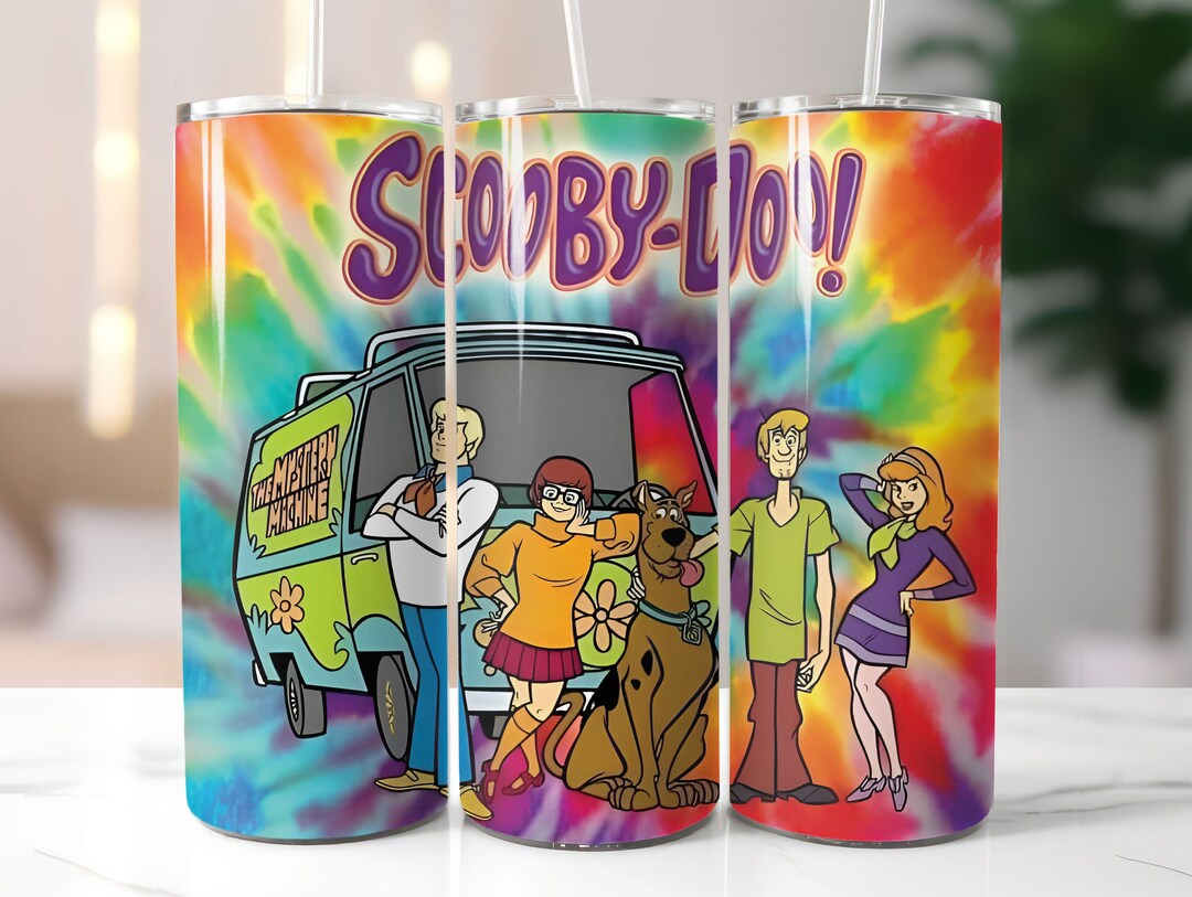 Scooby 20 Oz Tumbler Wrap,cartoon 20oz Cartoon Sublimation Design,20 Oz ...
