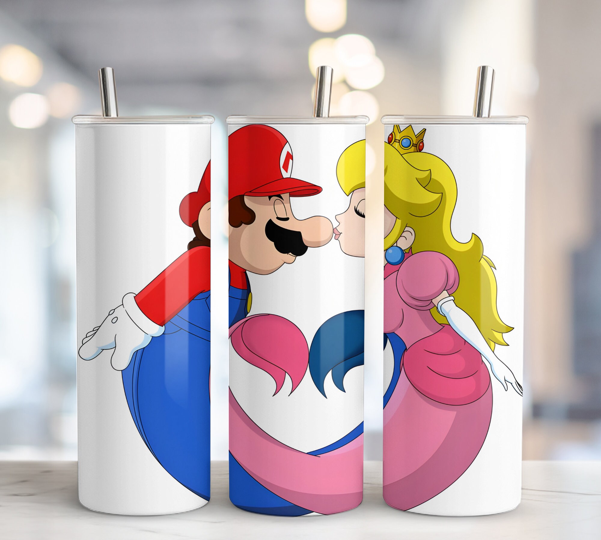 Mario 20 oz Tumbler, Super Mario Tumbler, Cartoon Tumbler, Mario ...