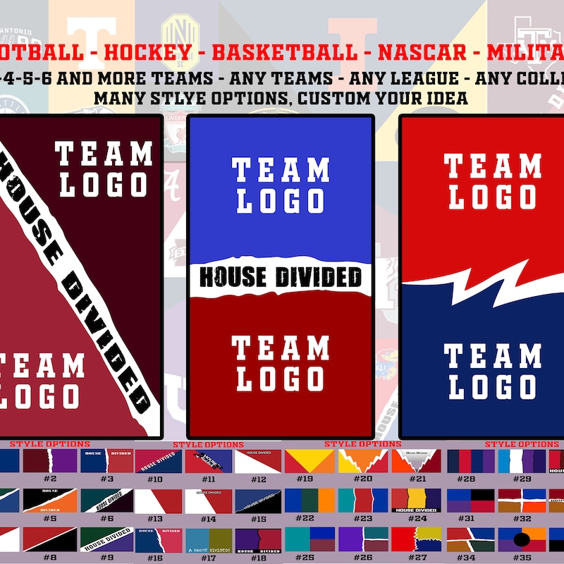 Split Nfl Teams - Etsy