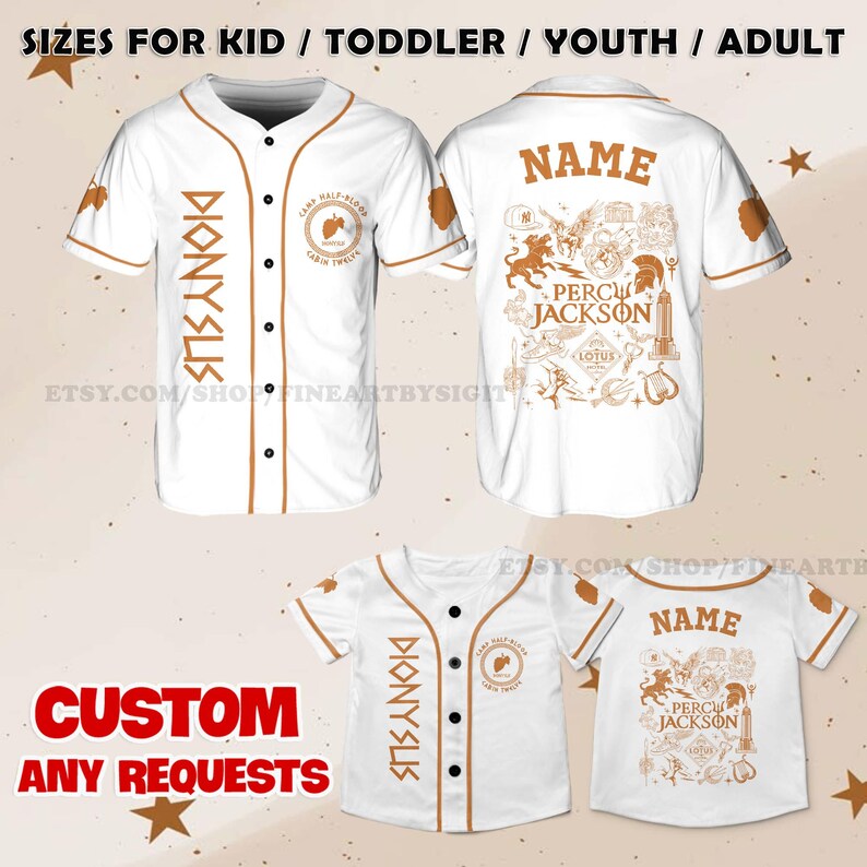 Percy Jackson Olympians Jersey, Aphrodite Hermes Dionysus Shirt, Disney ...