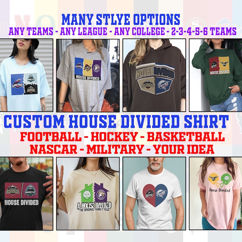 Split Nfl Teams - Etsy