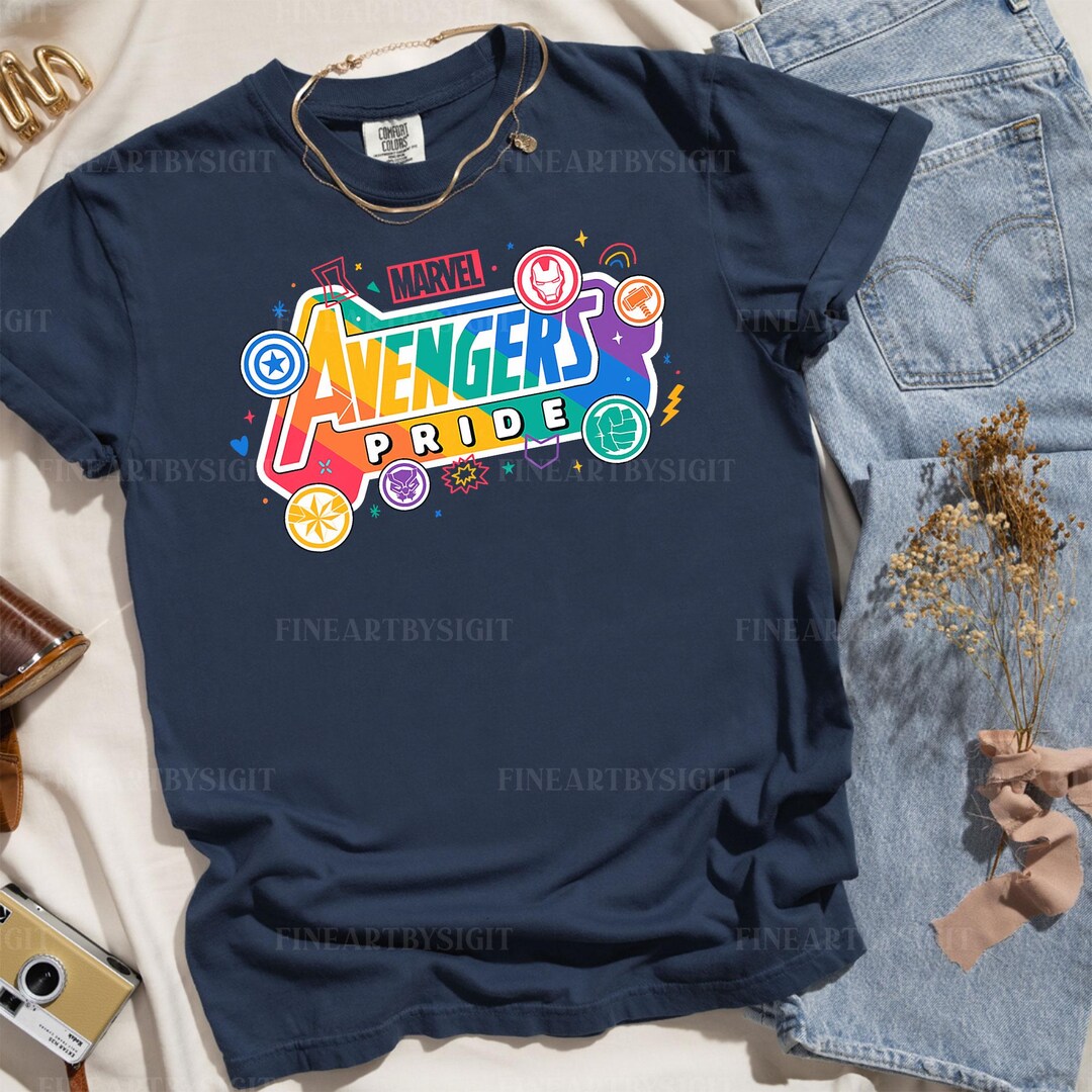 Marvel Pride Rainbow Shirt, Avengers Pride Hero T-shirt, LGBTQ Pride ...
