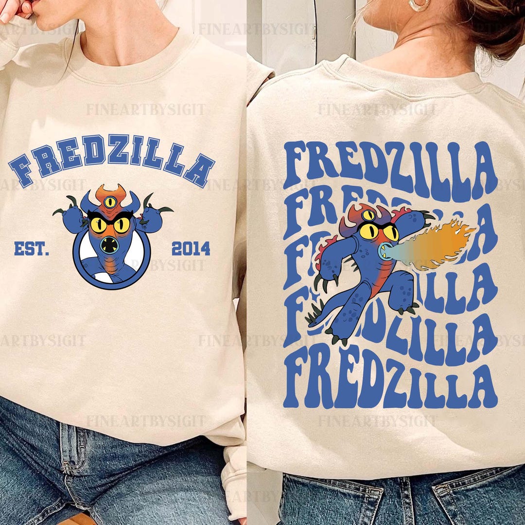 Big Hero Fredzilla Costume Sweatshirt, Disney Fredzilla Fan Shirt, Big ...