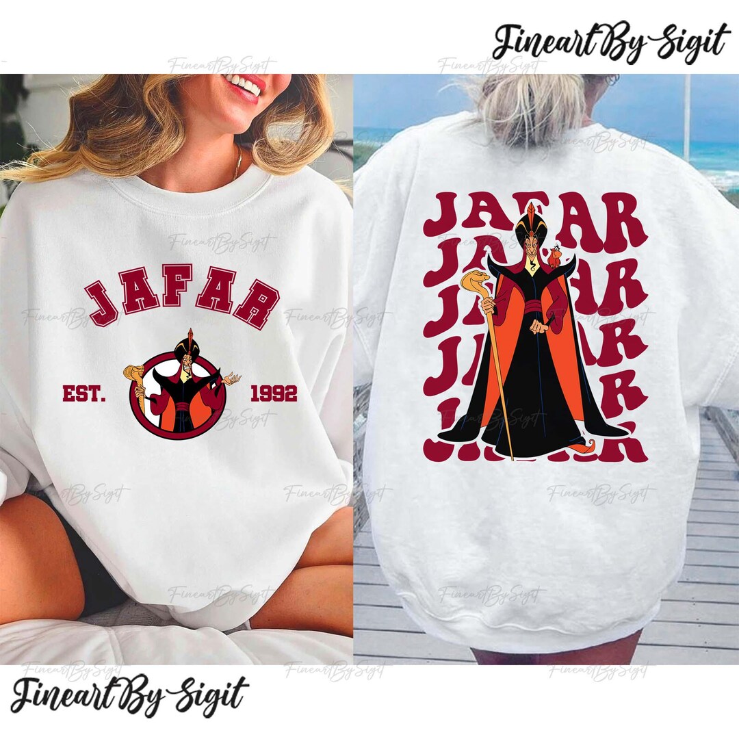 Disney Villains Jafar Costume Sweatshirt, Disney Jafar Fan Shirt ...