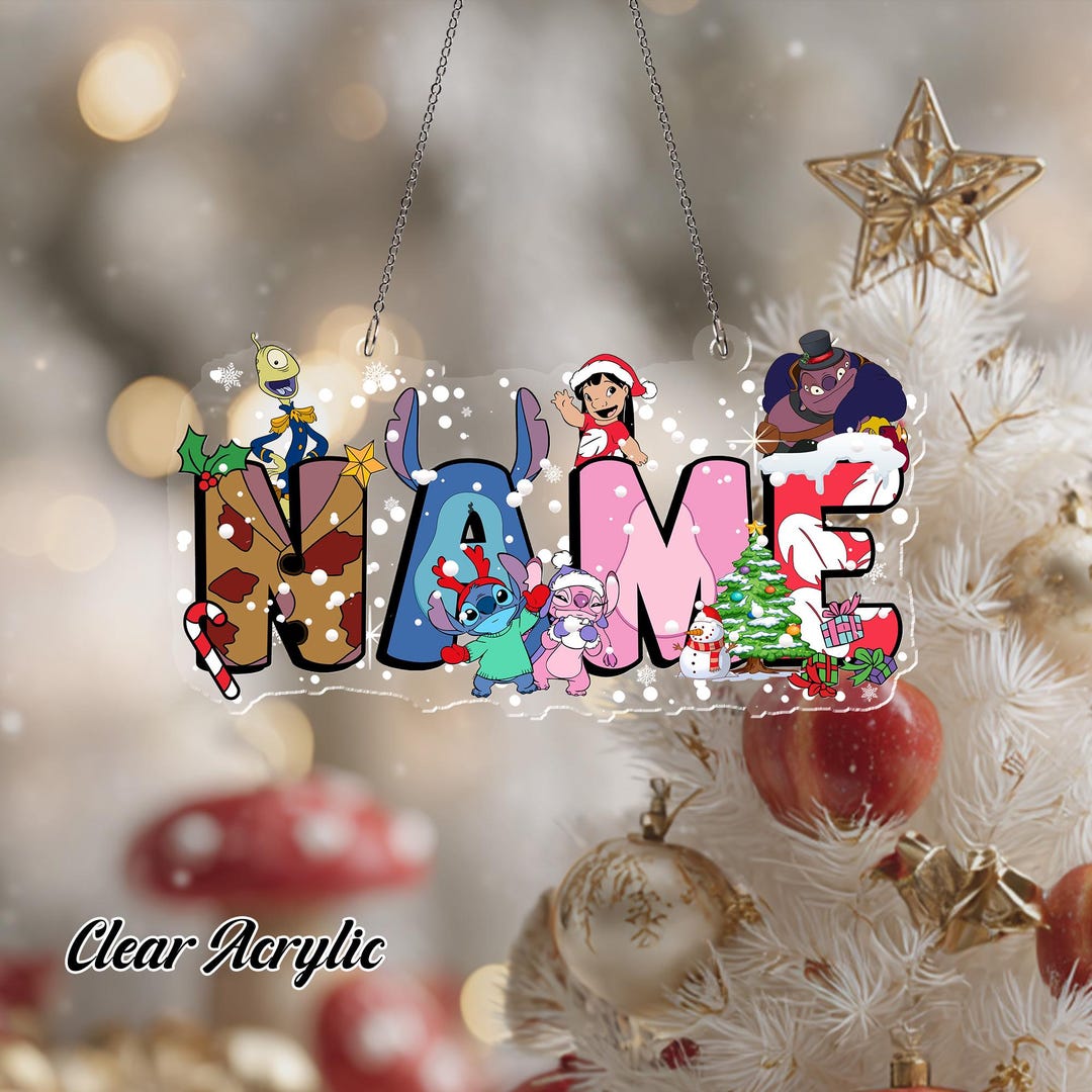 Lilo and Stitch Christmas Ornament, Disney Stitch Keepsake, Lilo ...
