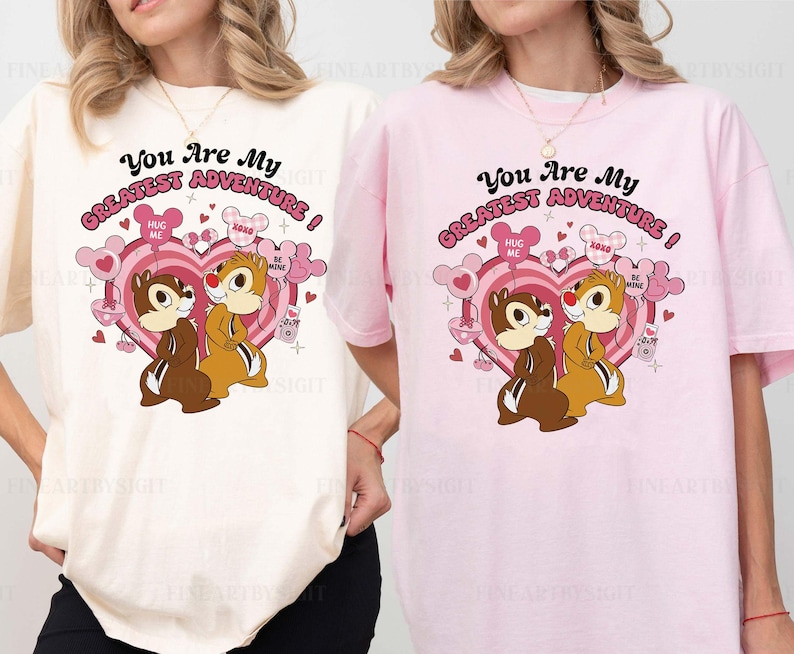 Chip & Dale Valentine Shirt, Mickey and Friends Couple Tee, You Are My ...