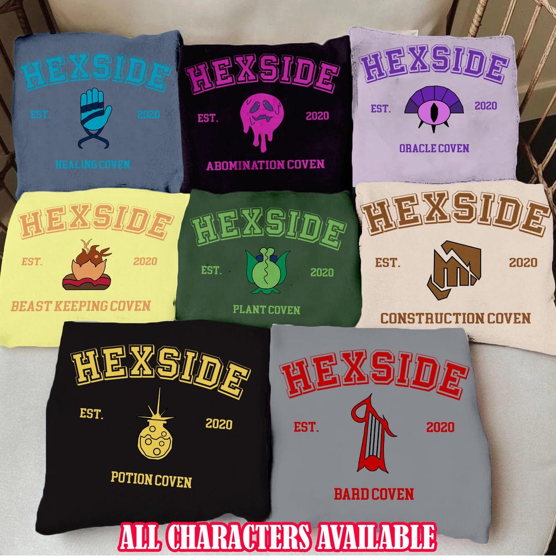 The Owl House Hexside School Costume Shirt, Hexside Bard Beast Healing ...