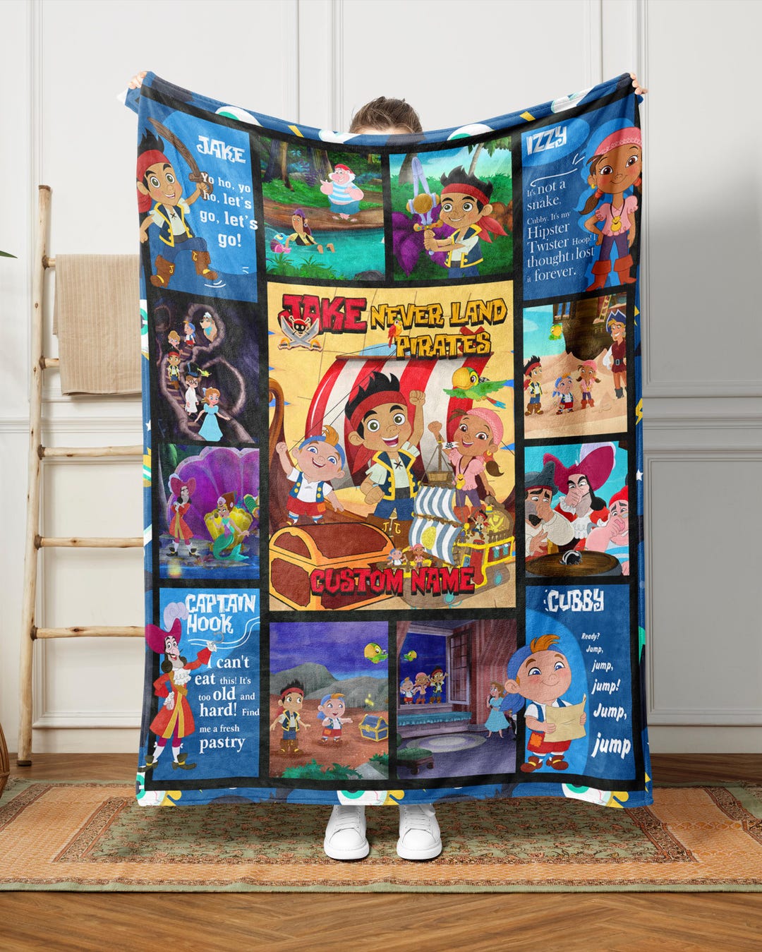 Jake and the Never Land Pirates Customized Blanket, Jake and the Never ...