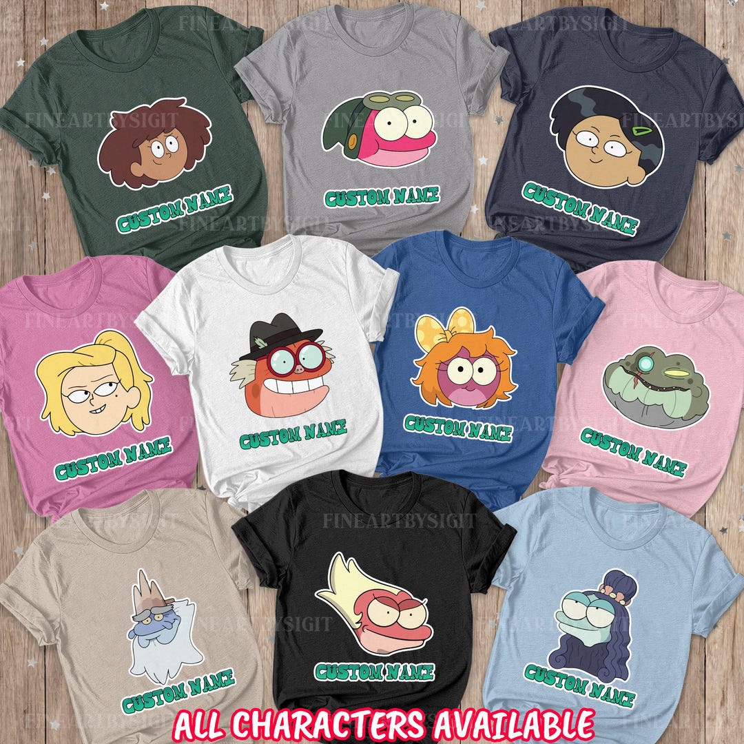 Personalized Amphibia Shirt, Amphibia Anne Boonchuy Sasha T-shirt ...