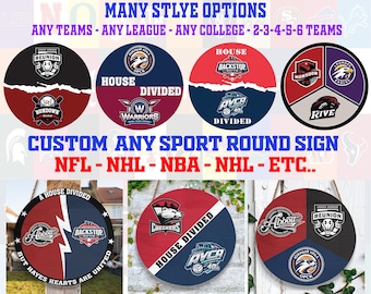 Team Divided Door Sign - Etsy