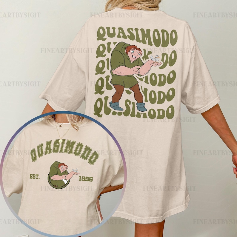 The Hunchback of Notre Dame Shirt, Disney Clopin Quasimodo Phoebus ...