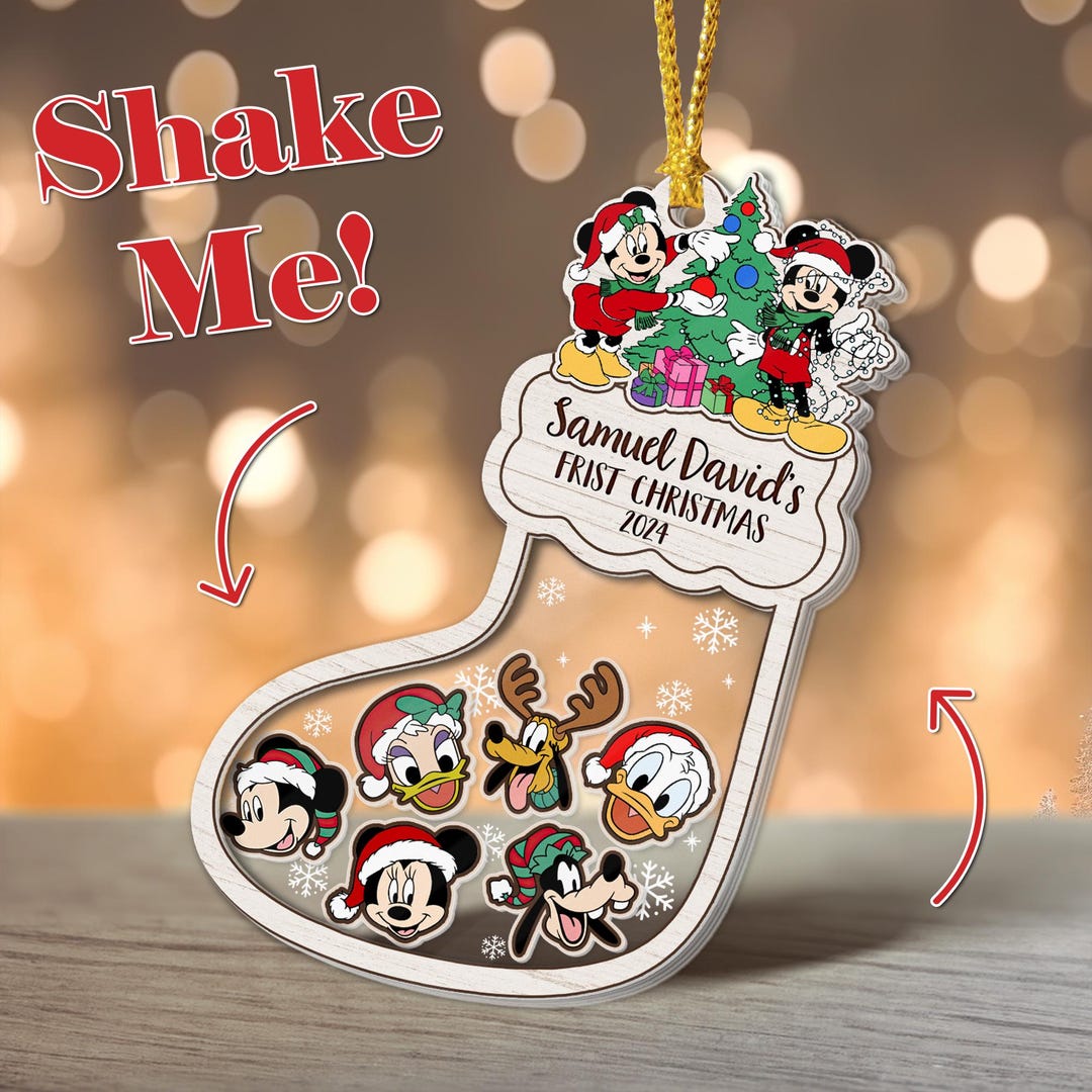 Personalized Disney Characters Family Shaker Ornament, Family Name ...