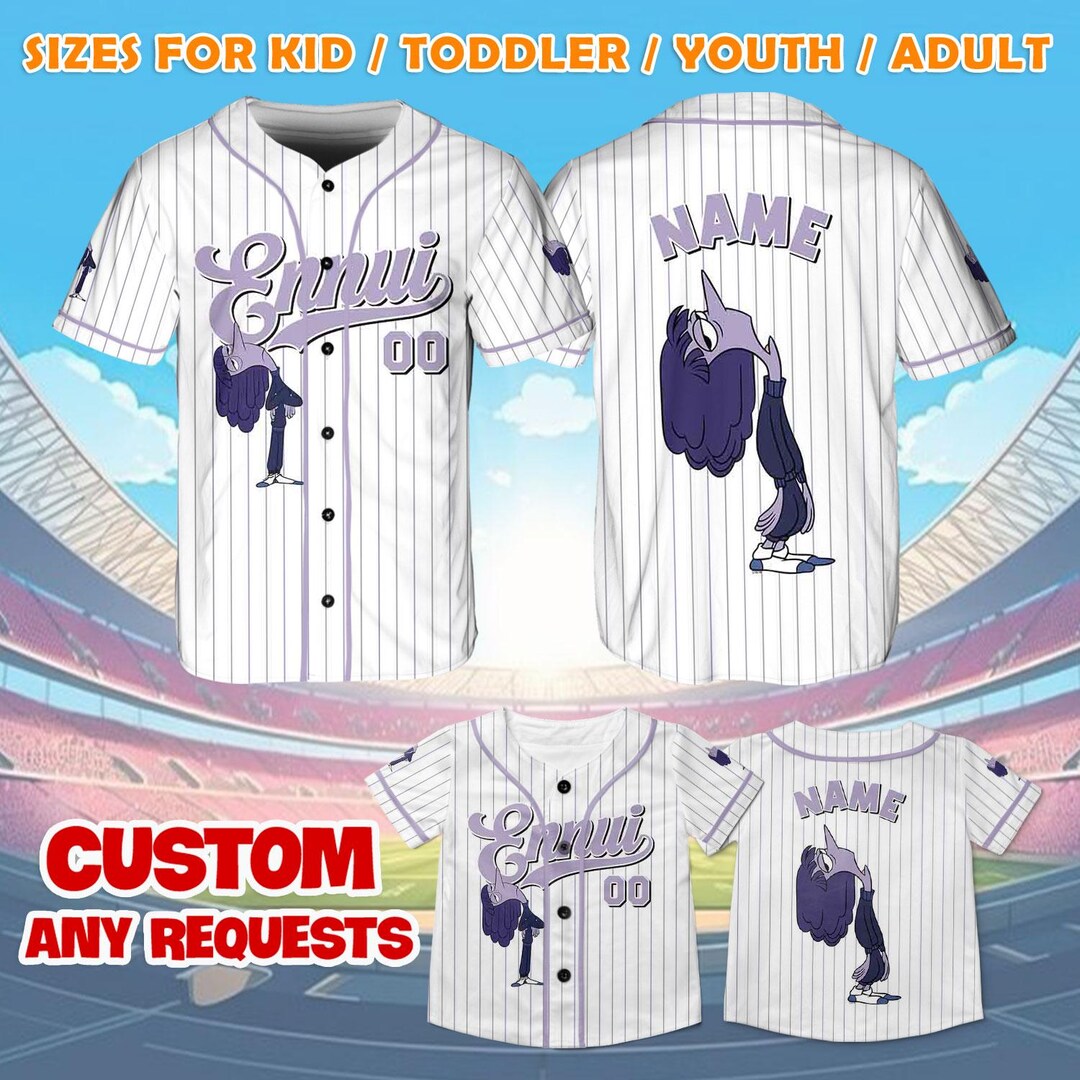 Pixar Inside Out Ennui Jersey Shirt, Disney Inside Out Baseball Jersey ...
