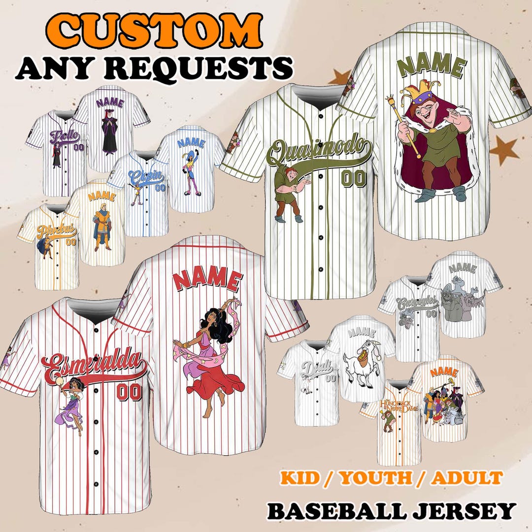 The Hunchback of Notre Dame Costume Jersey, Quasimodo Hunchback Shirt ...