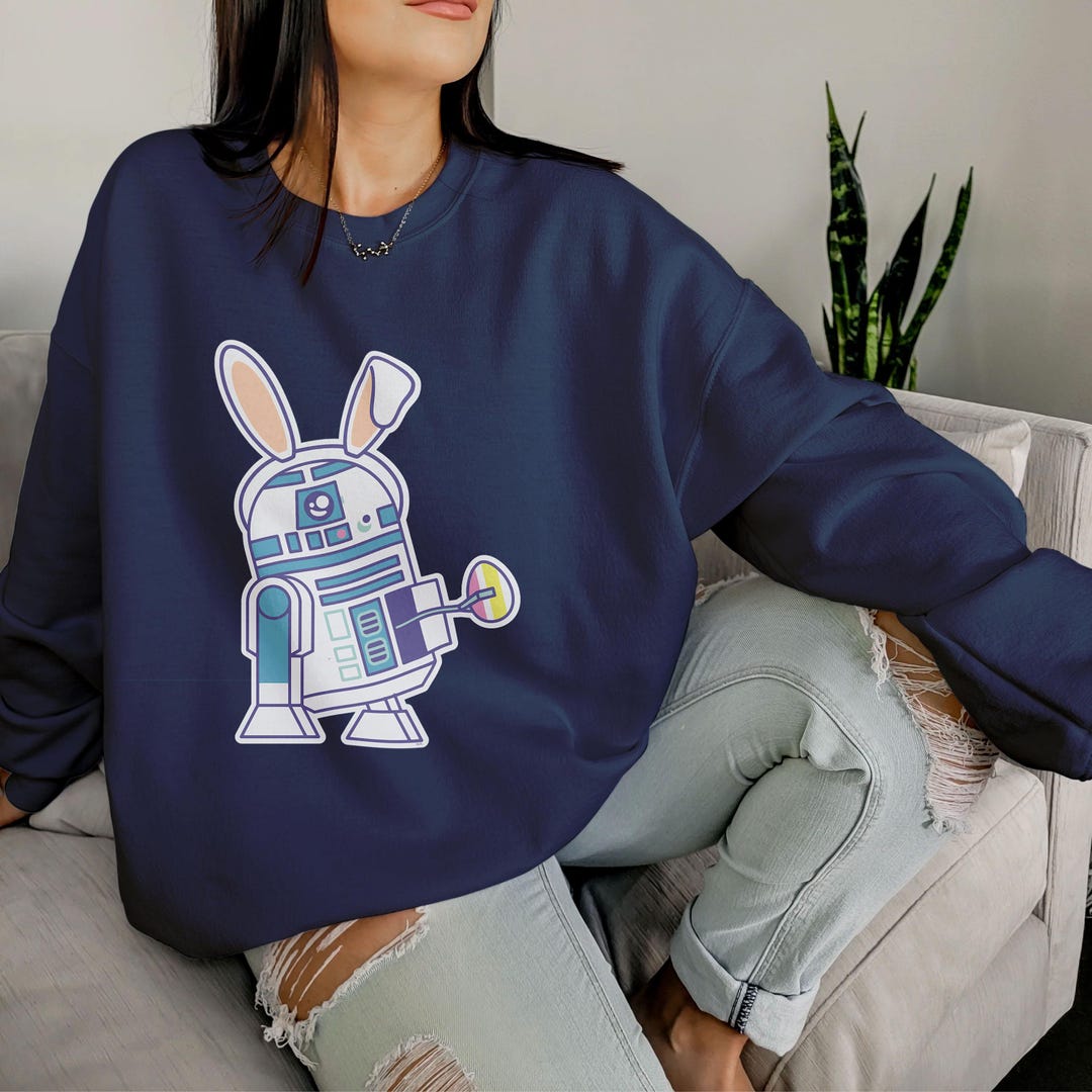 Star Wars R2-D2 Droid Cute Easter Bunny Costume & Egg Sweatshirt ...
