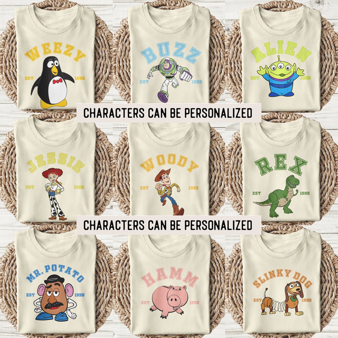 Toy Story Movie Characters Shirt, Disney Toy Story Gift Shirt, Disney ...