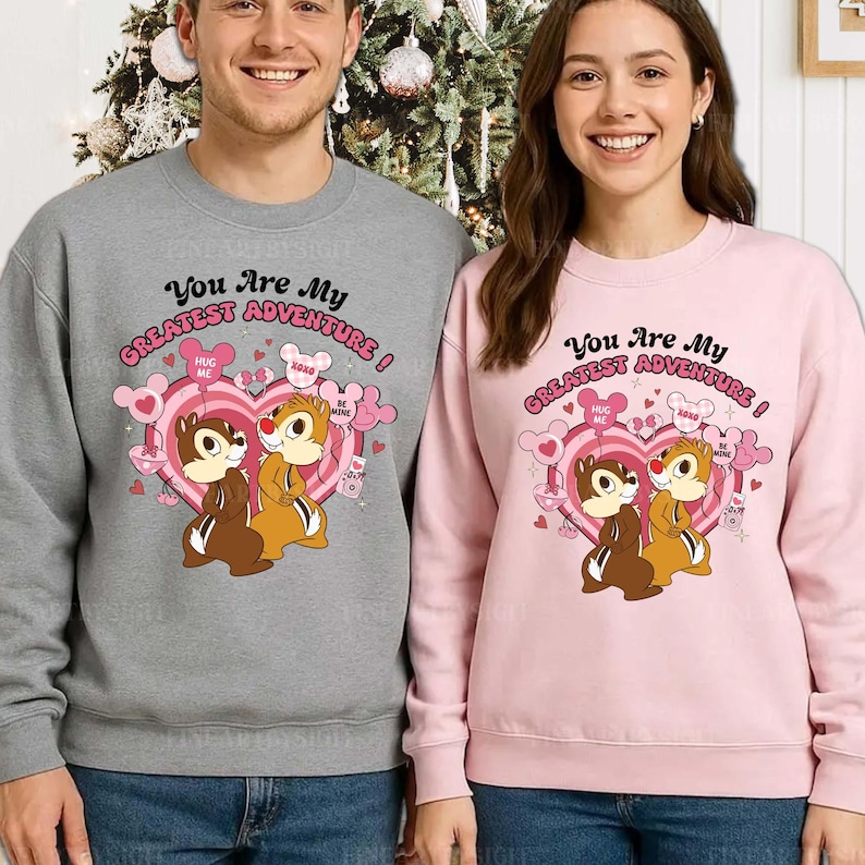 Chip & Dale Valentine Shirt, Mickey and Friends Couple Tee, You Are My ...