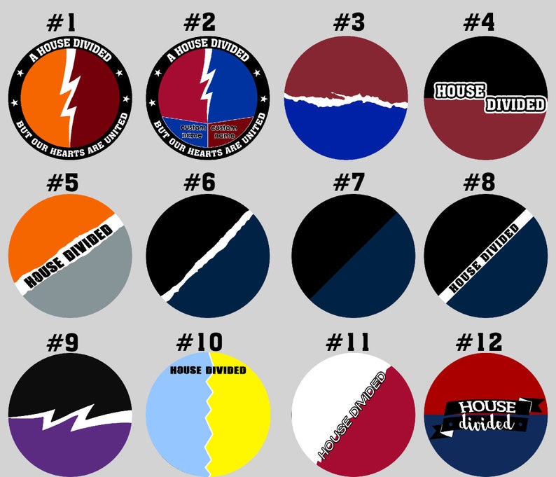 Custom House Divided Insert Team Logo Sign, New University College ...