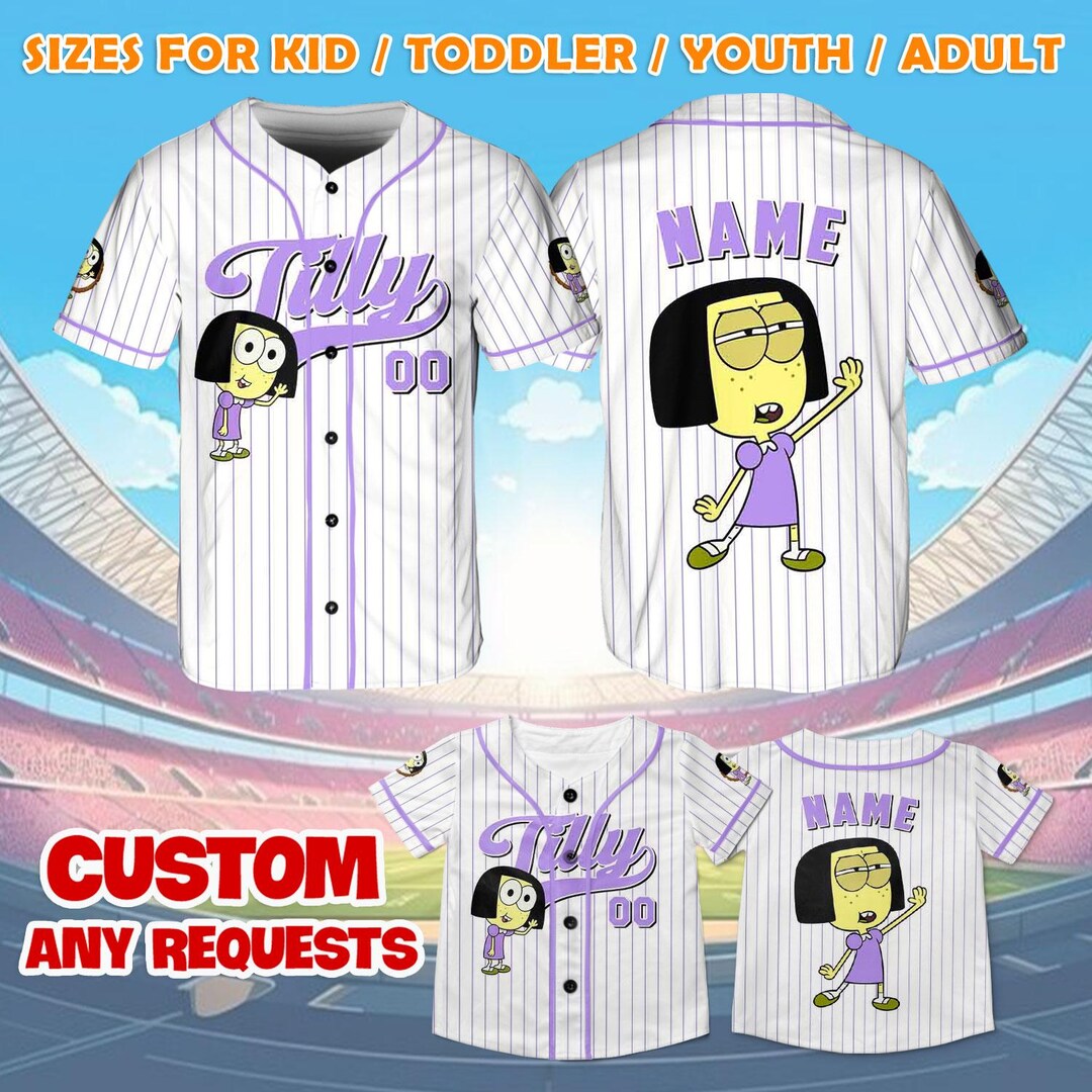 Tilly Green Jersey Shirt, Disney Big City Greens Baseball Jersey, Tilly ...