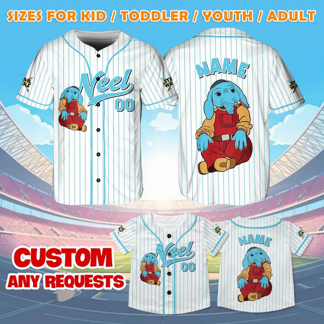 Star Wars Neel Jersey Shirt, Disney Star Wars Baseball Jersey, Skeleton ...