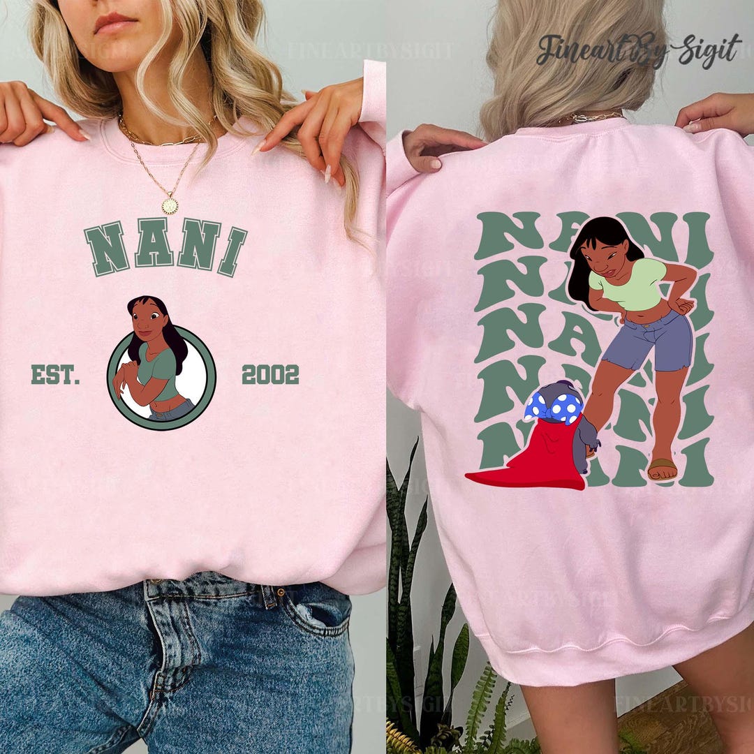 Lilo and Stitch Nani Costume Sweatshirt, Disney Nani Comfort Colors ...
