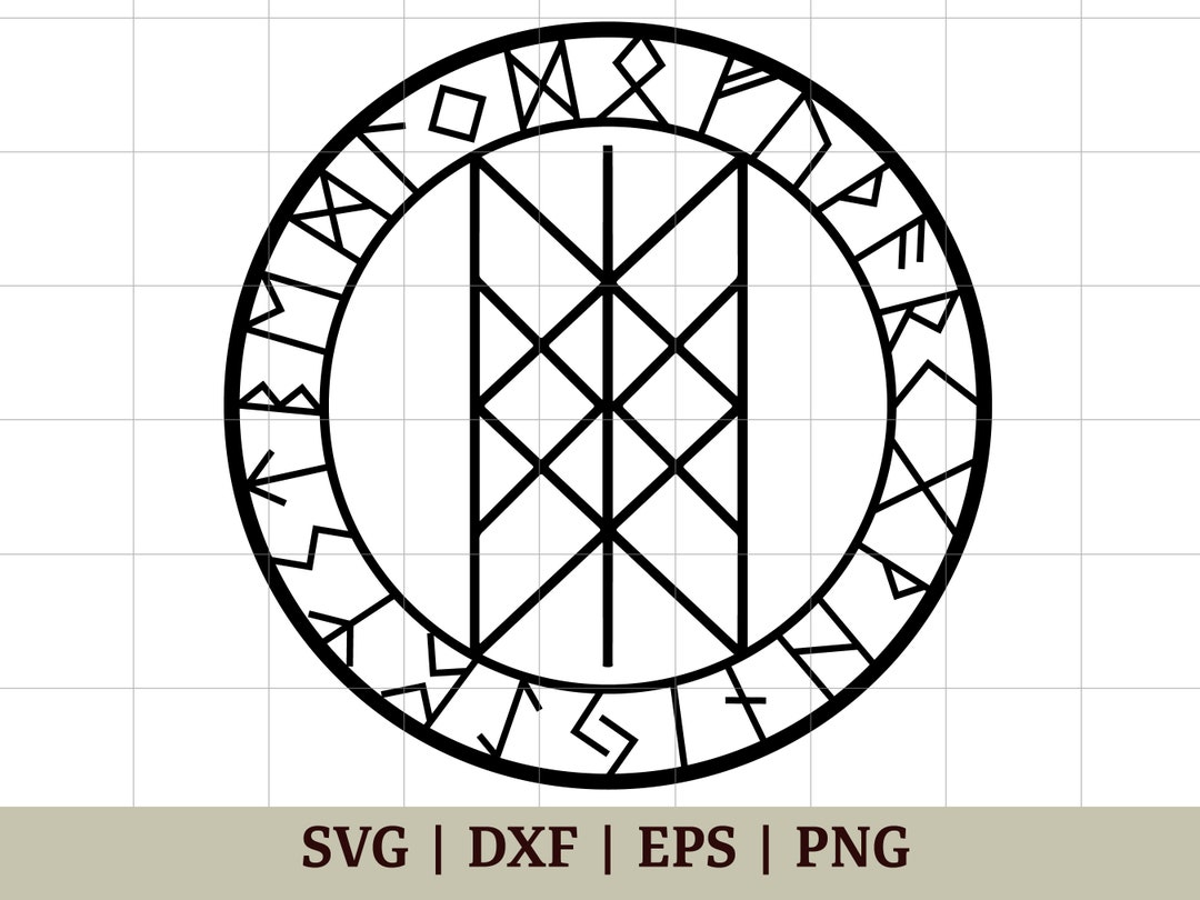Web of Wyrd SVG Viking Runes Svg Nordic Symbol Black and - Etsy